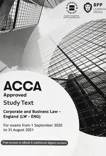 Buy BPP ACCA F4 Corporate and Business Law – England (LW-ENG) Study Text 2020-2021 (BKB-7470 ...
