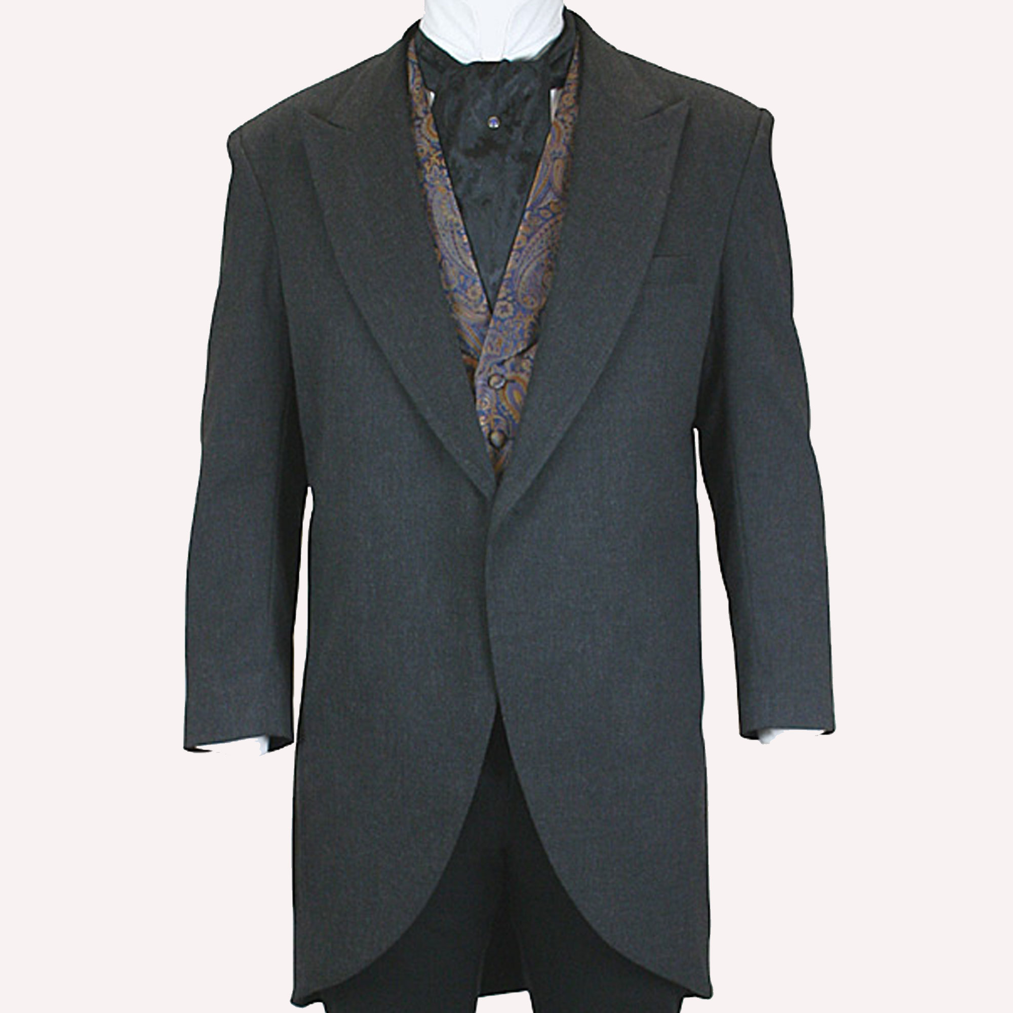 Buy Men's Long Black Traditional Cutaway Morning Coat, Christmas ...