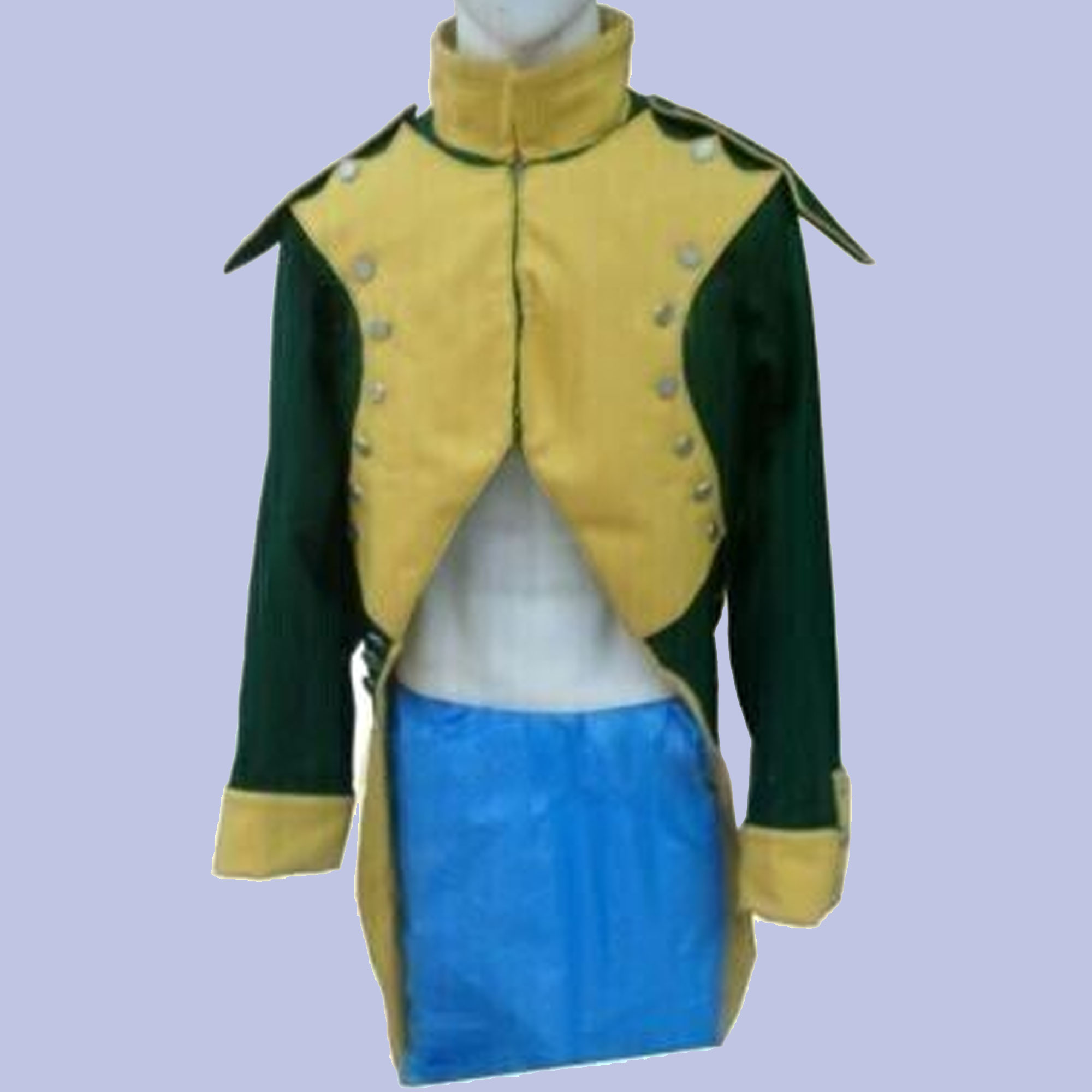 Buy New Dragon French Napoleonic Reproduction Men Habit Green Wool ...