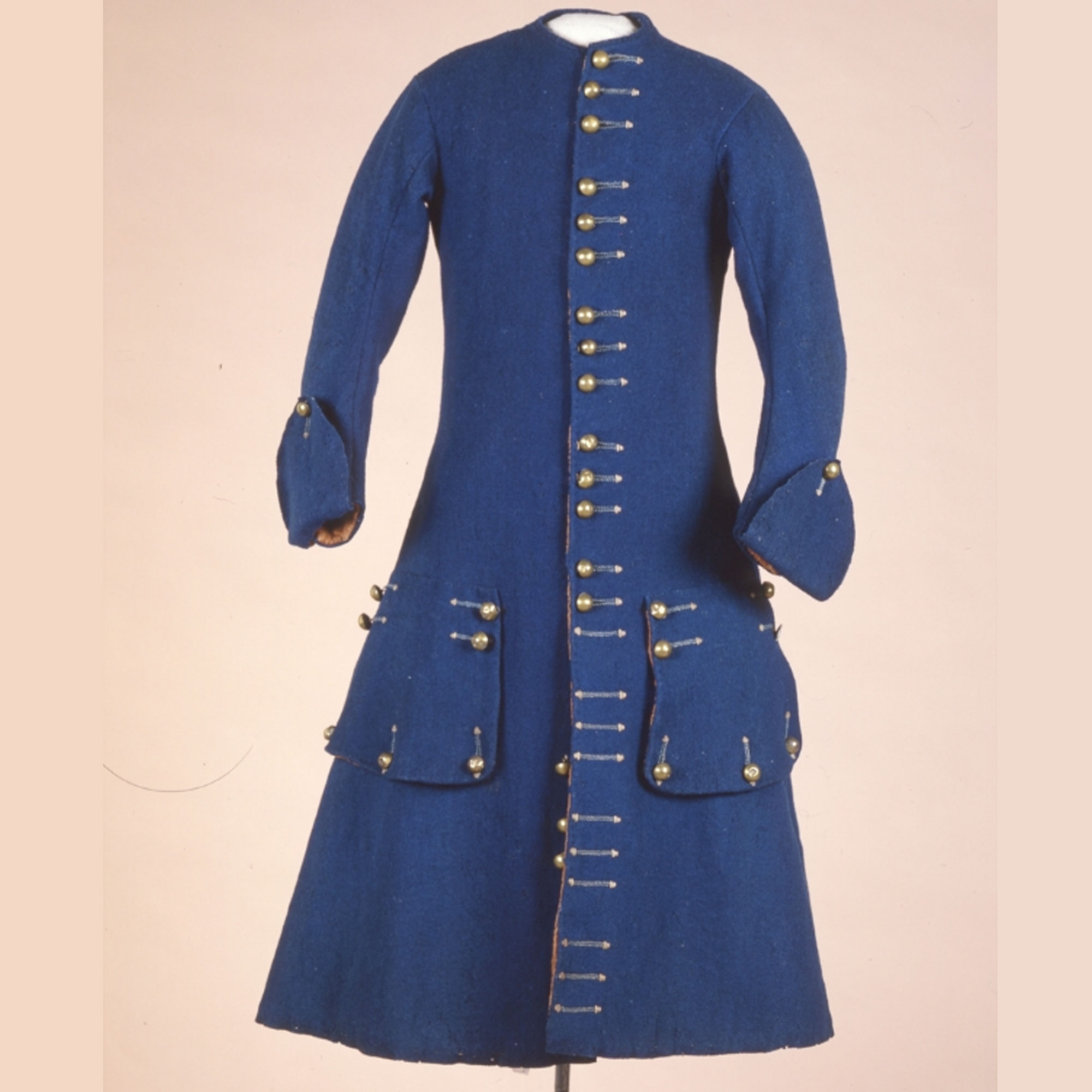 Buy New Rock Uniforms Dark Blue Wool Men's Long Coat - Hussar Jackets