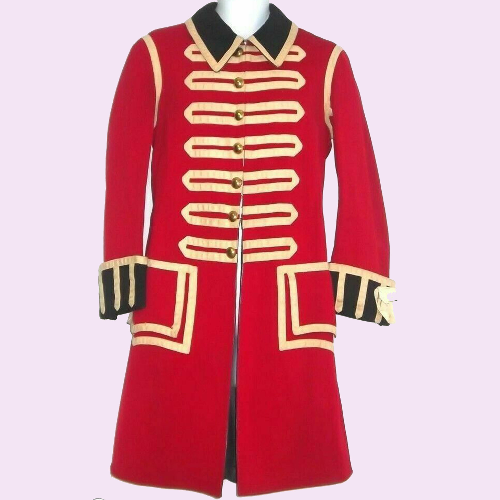 Buy RED REVOLUTIONARY WAR BRITISH SOLDIERS JACKET TUNIC COAT - Hussar ...