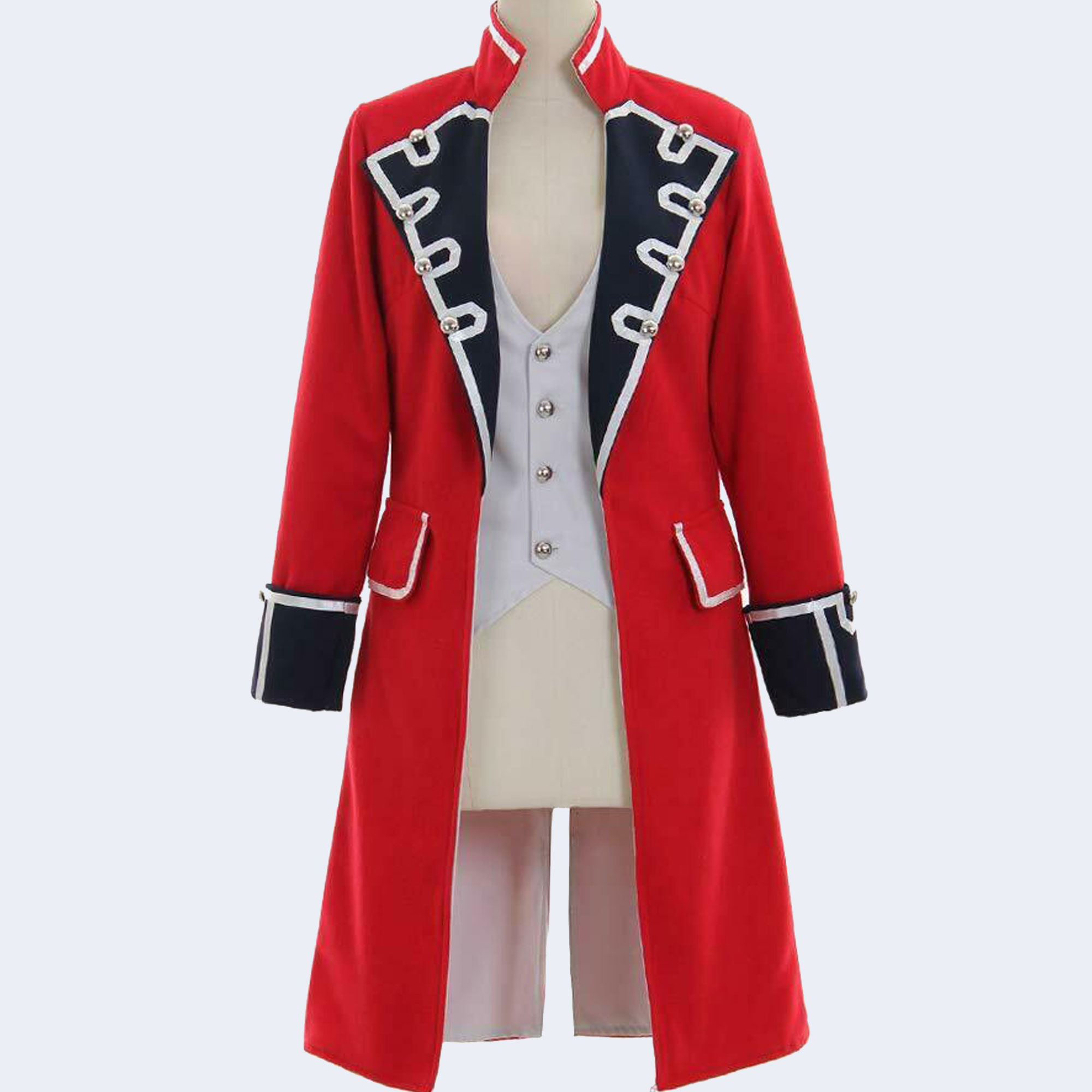 Buy New Red Lady Pirate Coat Jacket Deluxe Quality Adult Costume Coat ...