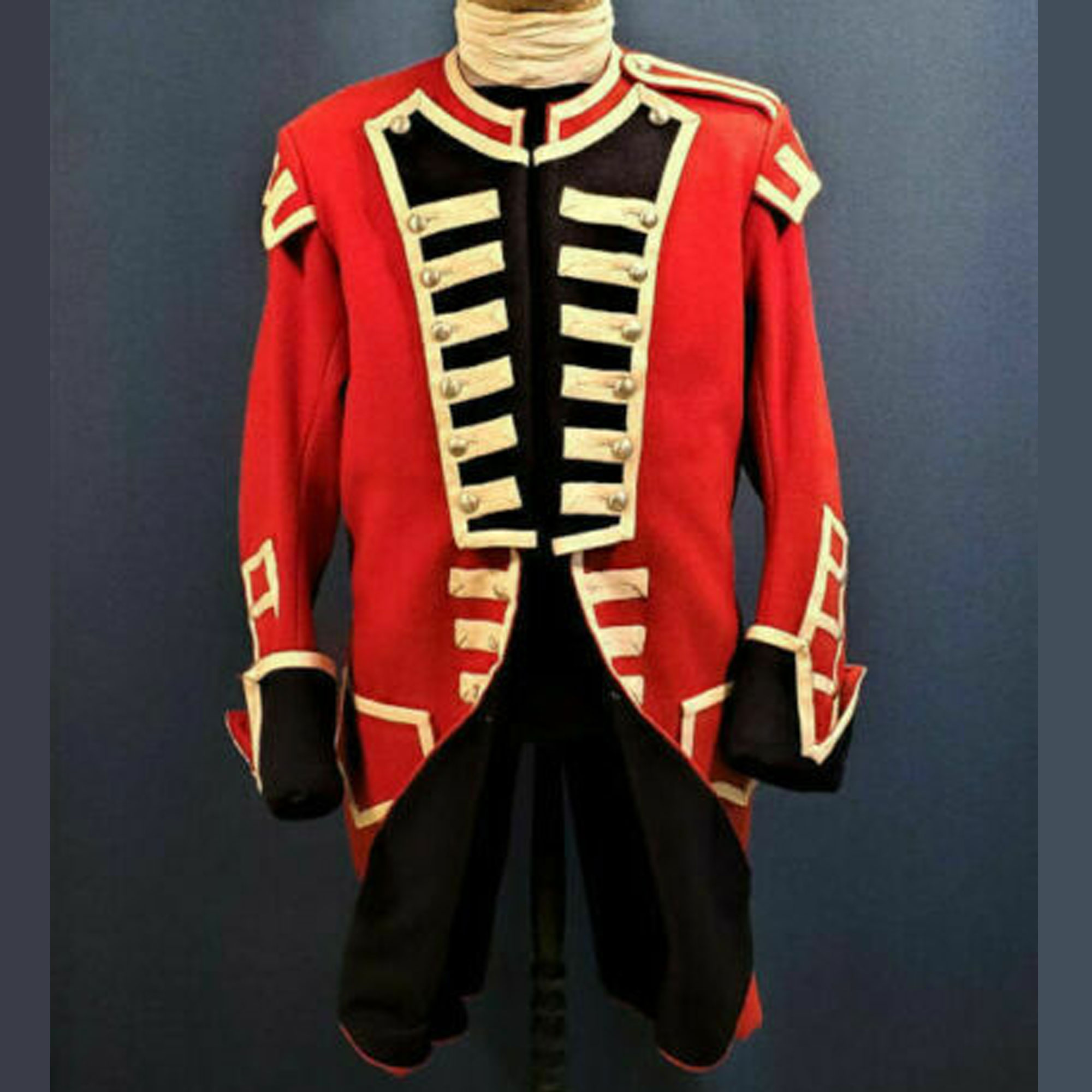 Red British 60th Royal American Wool Jacket - Hussar Jackets