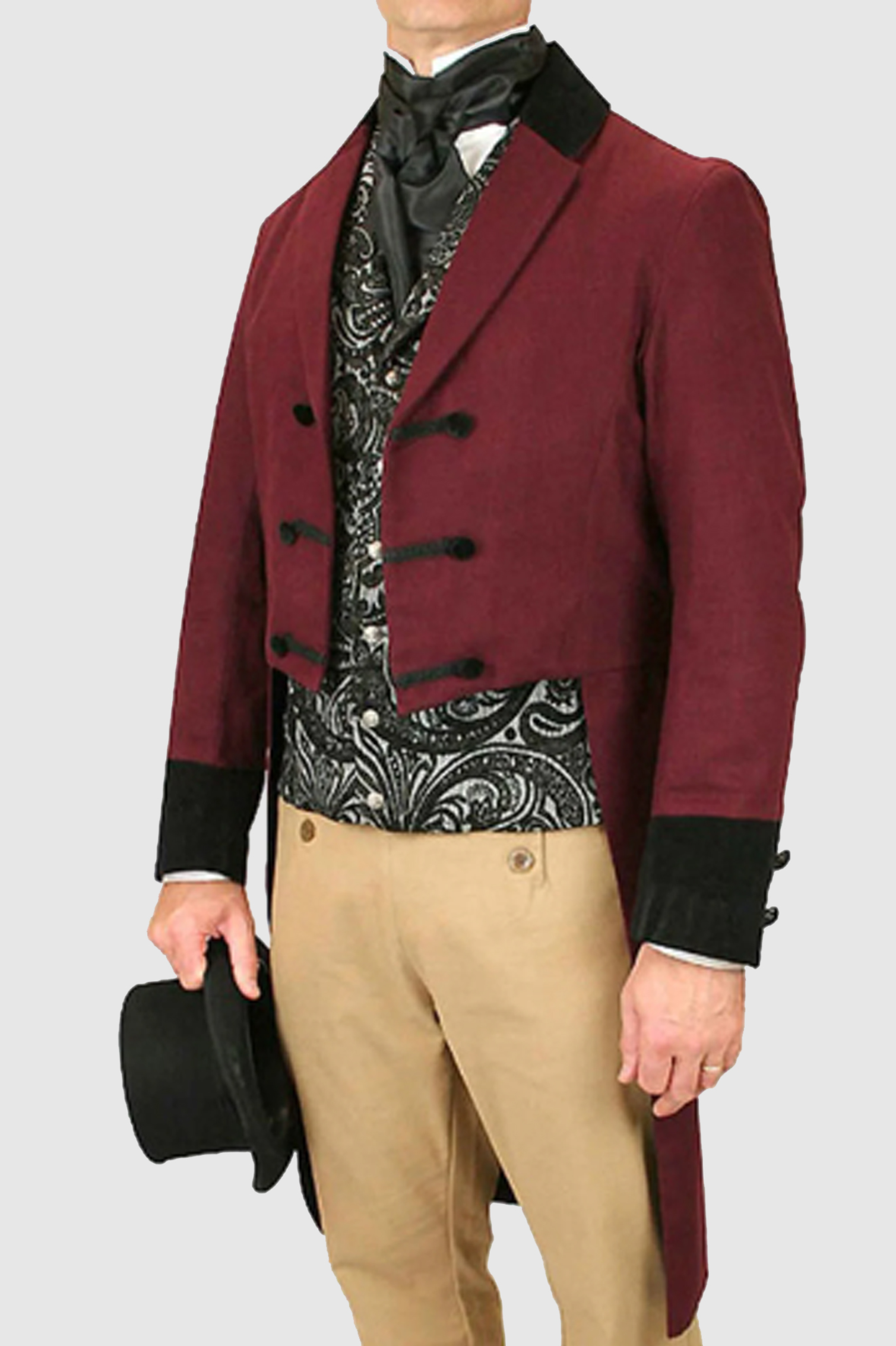 Burgundy Regency Sovereign Wool Tailcoat - Hussar Jackets