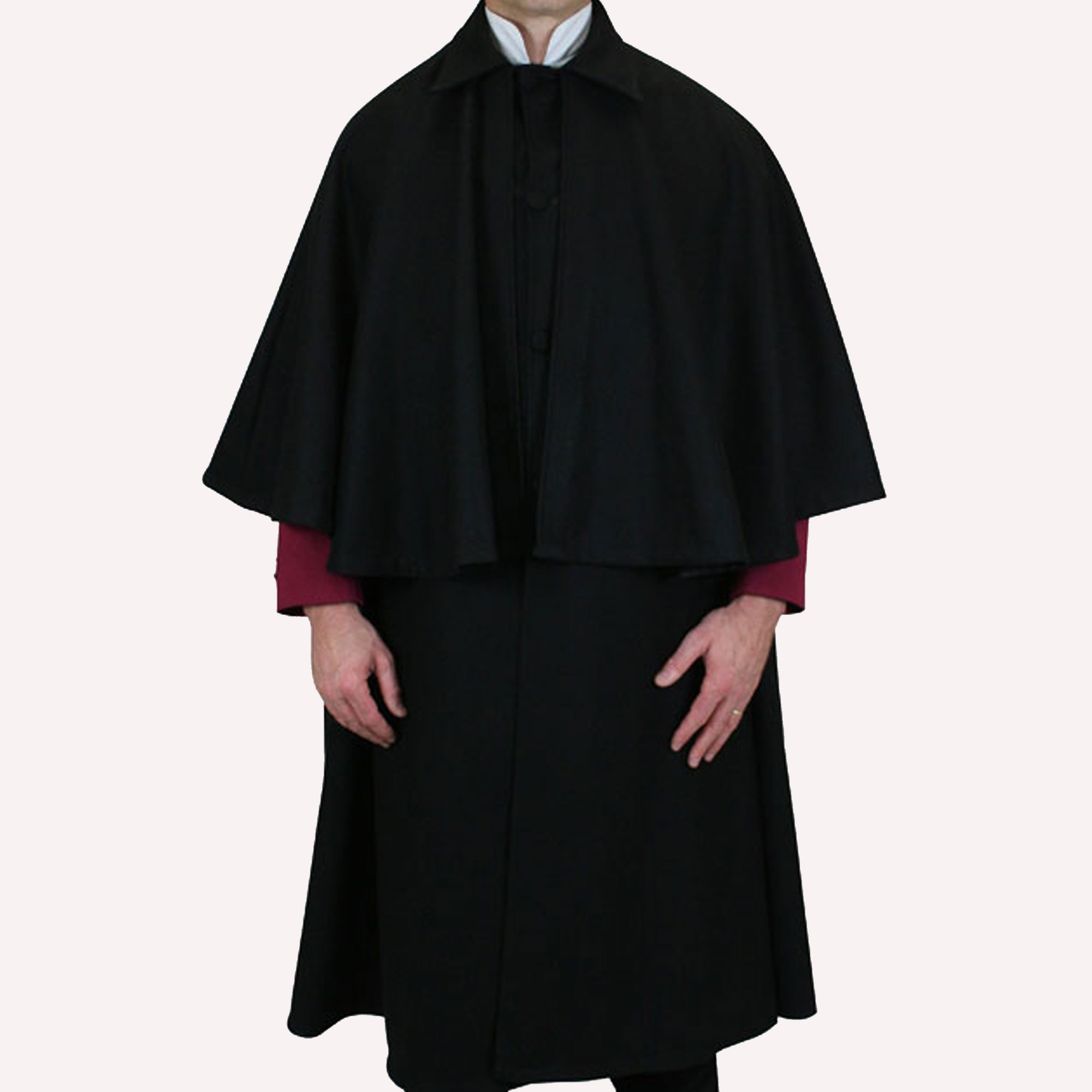 Buy Men's Black Inverness Cape, Men's Christmas coat - Hussar Jackets