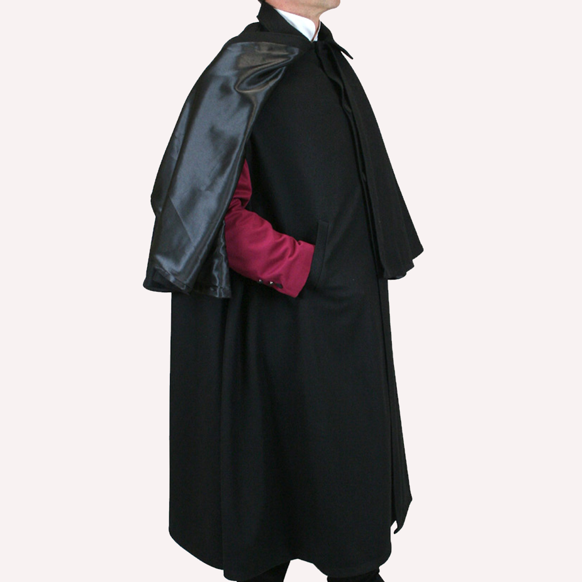 Buy Men's Black Inverness Cape, Men's Christmas coat - Hussar Jackets