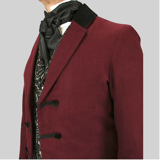 Men’s Burgundy Regency Tailcoat - Hussar Jackets
