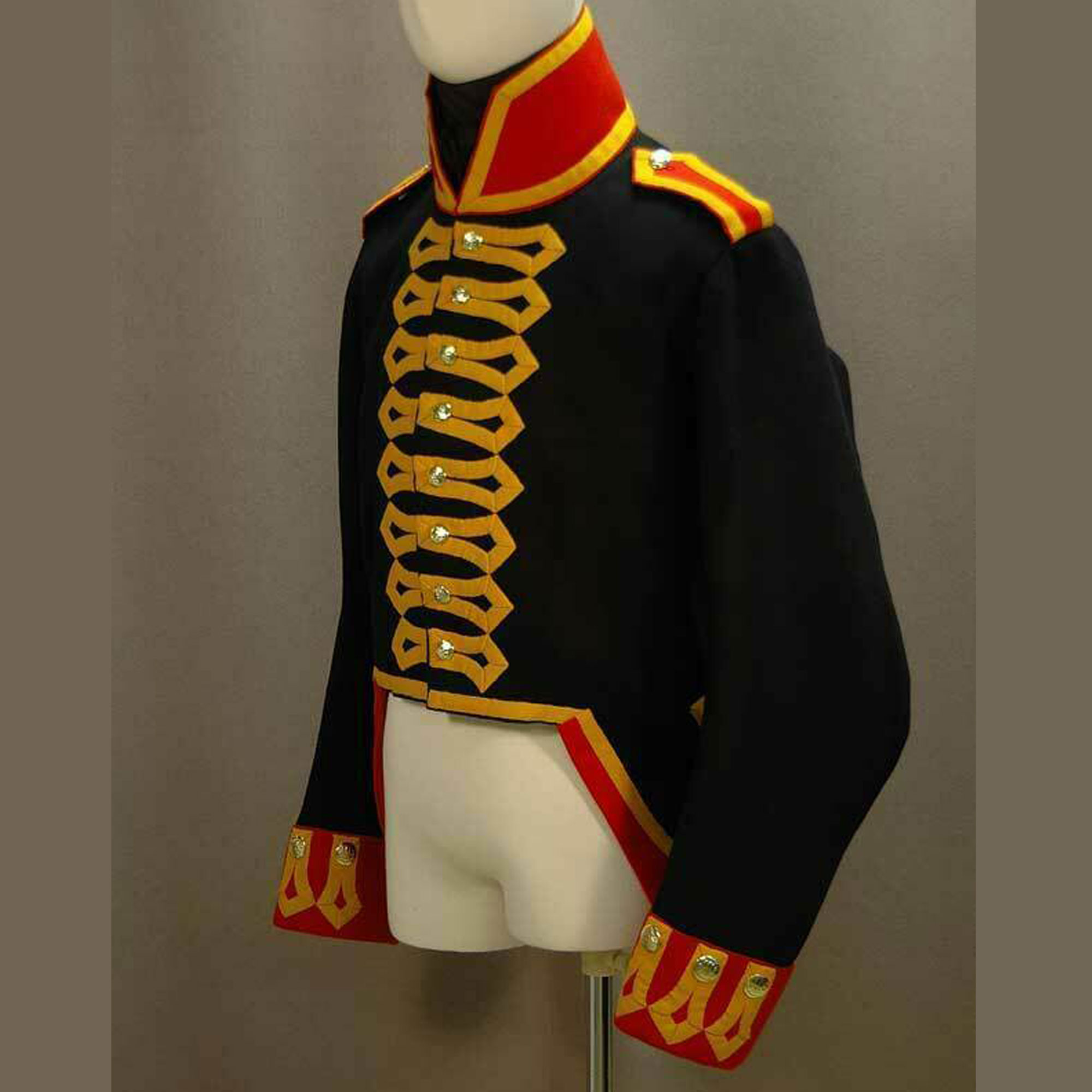 Buy New British Artillery Gunner Officer Royal Black Gold Wool Jacket ...