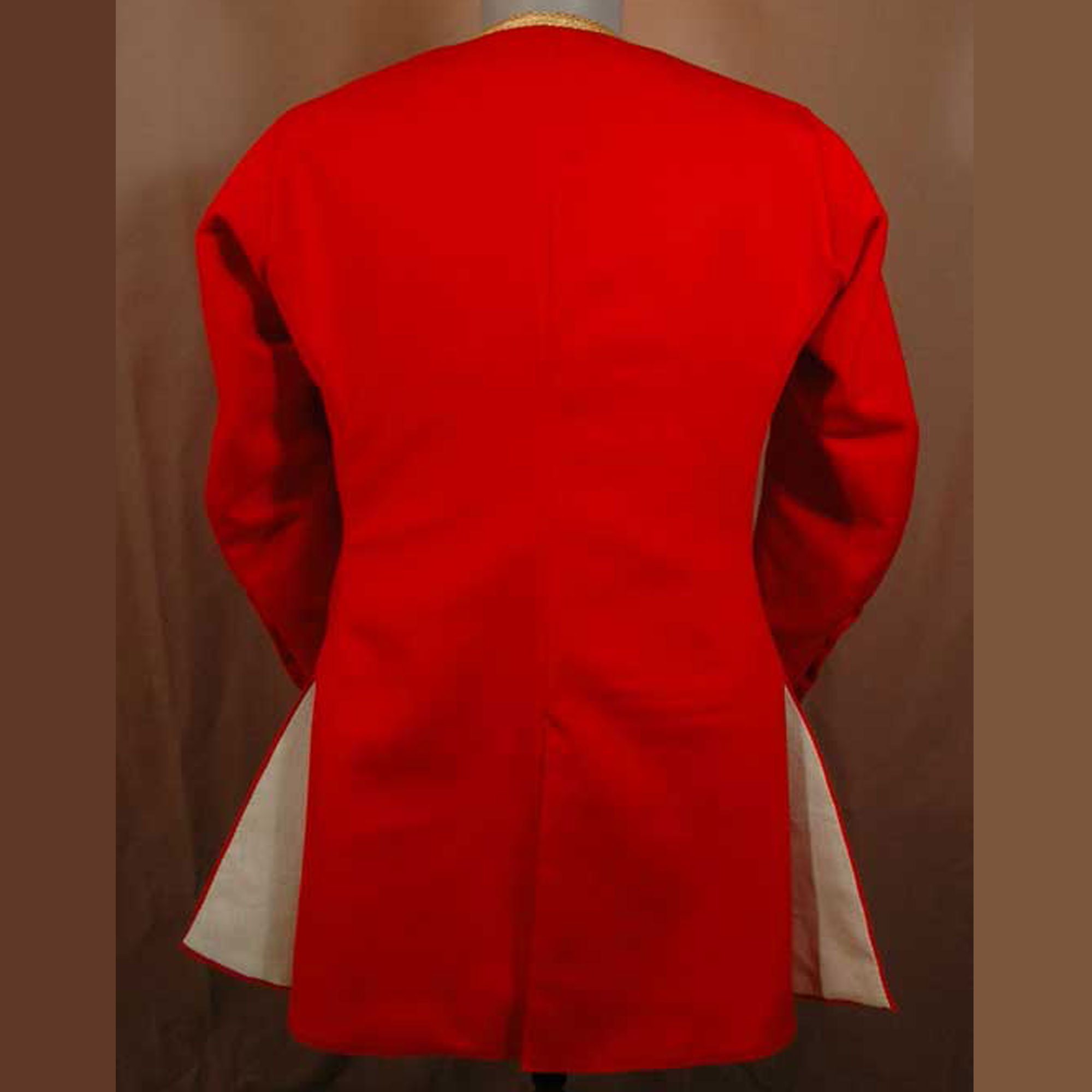 Buy New Red French Navy Officer Military Gold Braiding Wool Coat ...