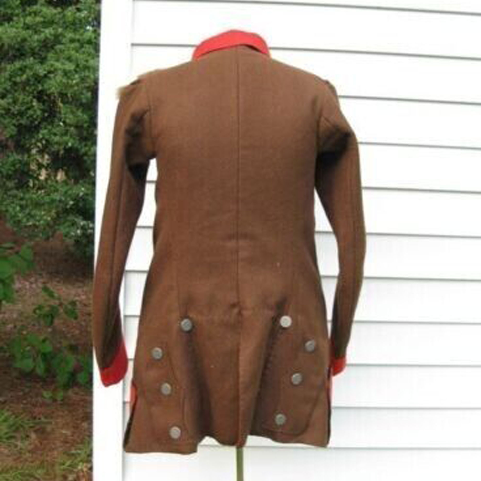 Buy New Continental Army Revolutionary War Dark Brown Wool Men Jacket ...