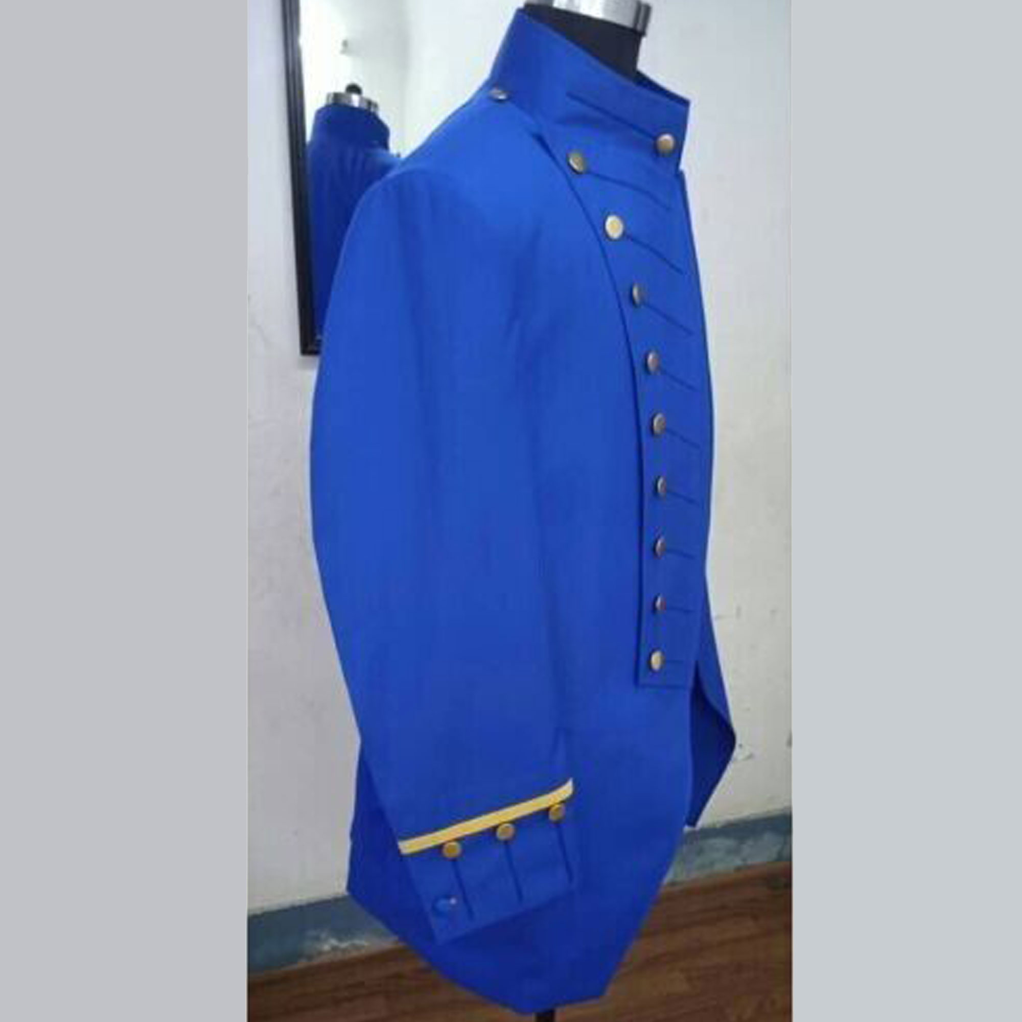 Buy New Royal Blue Army Officer In Special Event Men Wool Coat - Hussar ...