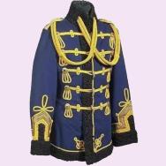 Buy New Blue General Hussar Officers Braiding Men's Military Wool ...