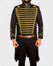 Buy Men's Military Gothic Officer Drummer Parade Marching Band Jacket ...