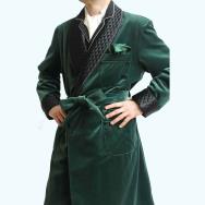 Buy Men's Velvet Smoking Jacket Men Designer Frog Closure Dinner Blazer ...