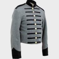 Gray Cavalry Military Braid Jacket - Hussar Jackets