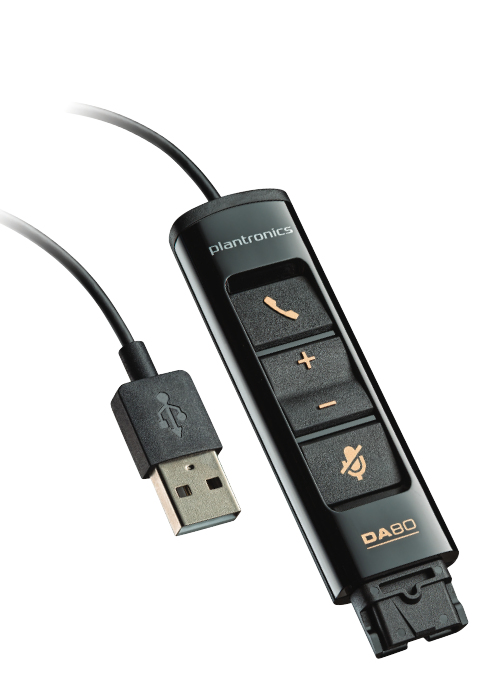 Buy POLY DA80 Wideband Adapter QD to USB-A with inline controls