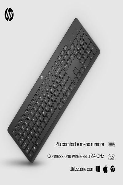 Buy HP 230 Wireless Keyboard Black: Wireless keyboard in black.