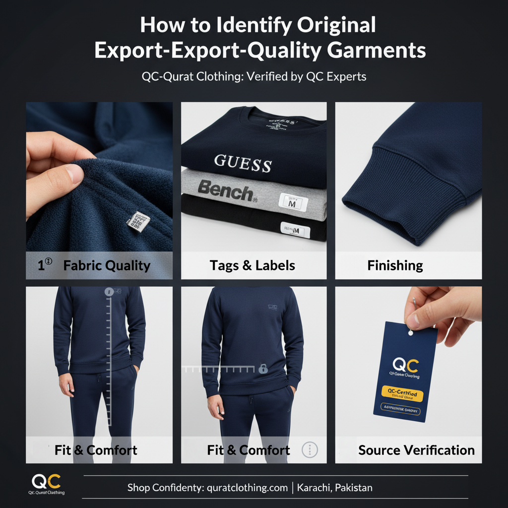 How to Identify Original Export-Quality Garments | QC - Qurat Clothing ...