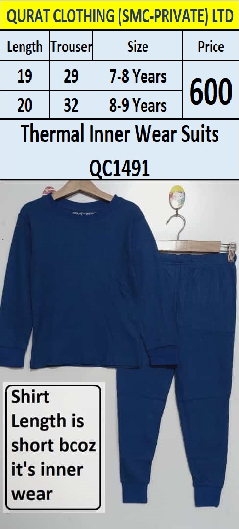Buy Royal Blue Thermal Inner Wear Suits QC1491 | QC - Qurat Clothing ...