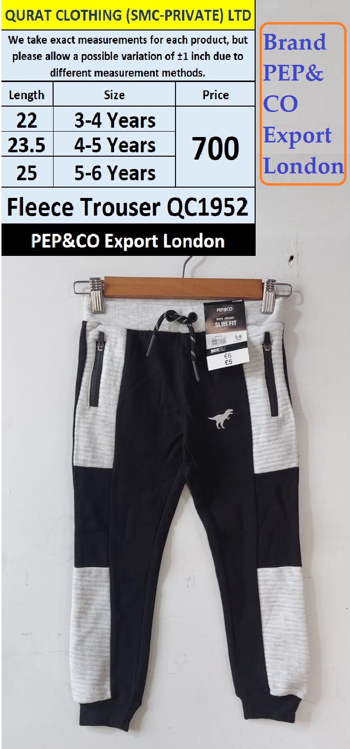 Buy PEP&CO Brand Fleece Trouser QC1952 Export London | QC - Qurat ...