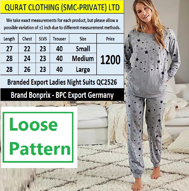 Buy Bonprix - BPC Brand Ladies Night Suits QC2526 Export Germany | QC ...