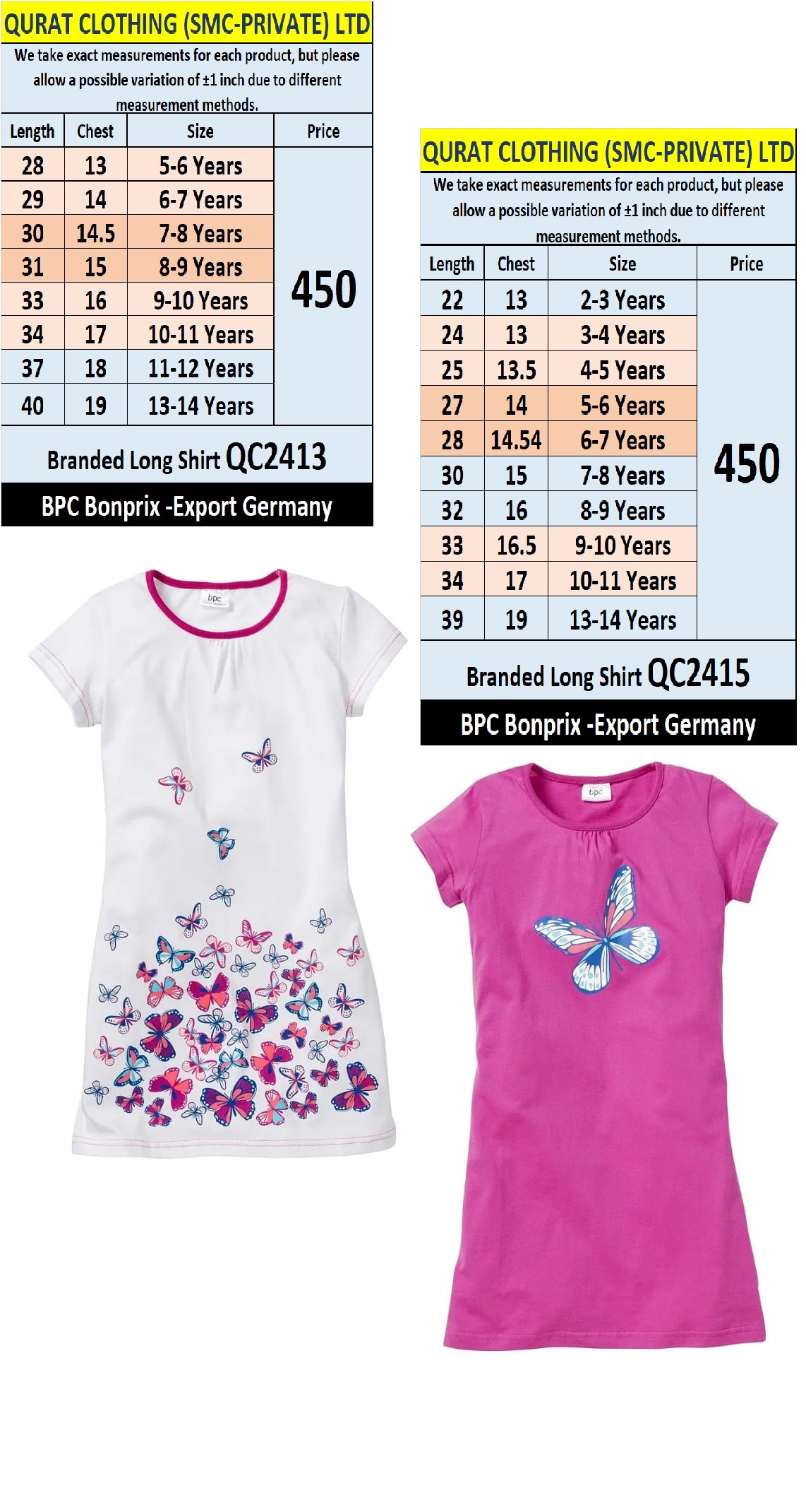 Buy BPC - Bonprix Brand Long Shirt QC2413 Export Germany | QC - Qurat ...