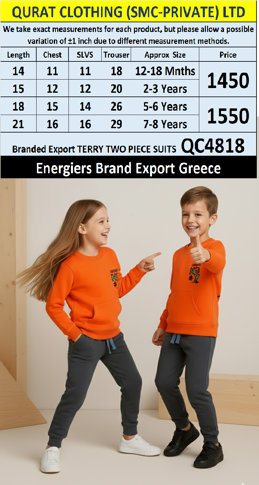 Energiers Brand Terry Two Piece Suit QC4818 | Export Greece | QC ...