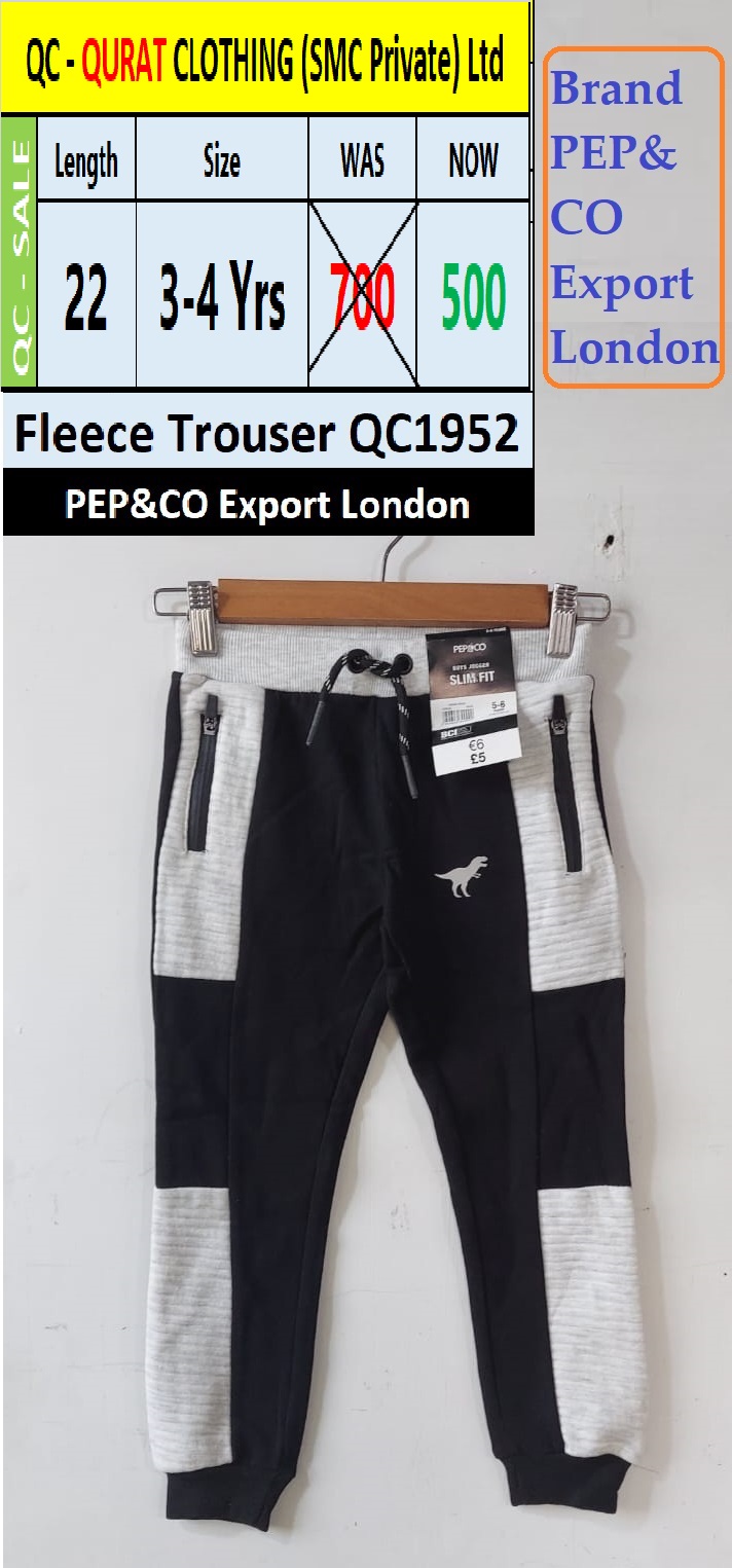 Buy PEP&CO Brand Fleece Trouser QC1952 Export London | QC - Qurat ...