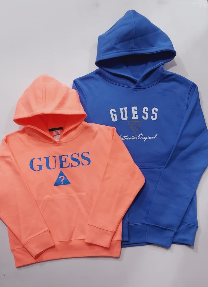 Buy Guess Brand Peach Fleece Hoodie QC1518 Export USA | QC - Qurat ...