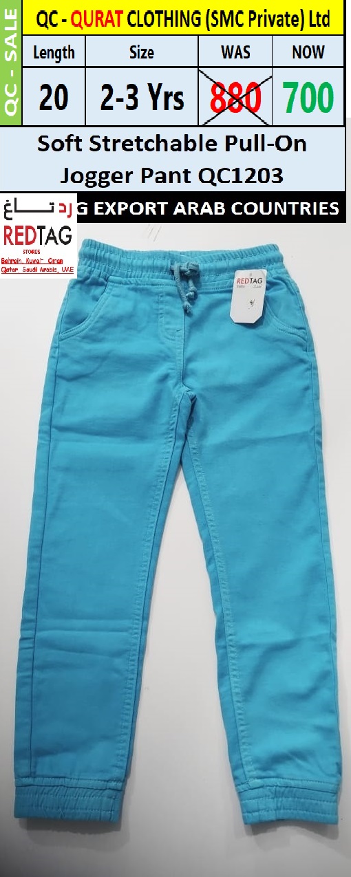 Buy RED TAG Brand Soft Stretchable Pull-On Jogger Pant QC1203 Export ...