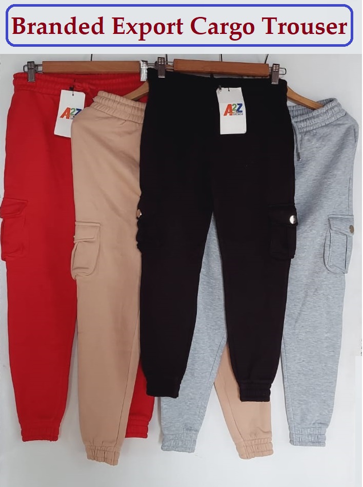 Buy Branded Export Fleece Cargo Trouser QC1959 | QC - Qurat Clothing (SMC-Private) Limited