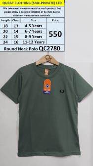 Buy Round Neck Polo T-shirt QC2780 | QC - Qurat Clothing (SMC-Private ...