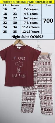 Buy BPC Brand Cosy Cat Night Suits QC9692 | QC - Qurat Clothing (SMC ...