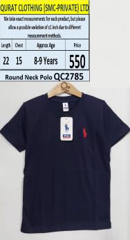 Buy Round Neck Polo T-shirt QC2785 | QC - Qurat Clothing (SMC-Private ...