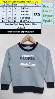 Buy Losan Brand Soft Terry Sweatshirt QC1572 Export Spain | QC - Qurat ...