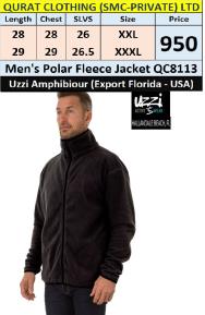 Buy Men's Polar Fleece Jacket QC8113 Uzzi Amphibiour Export USA | QC ...