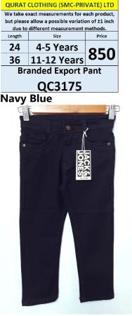 Buy Branded Export Pant QC3175 (Navy Blue) | QC - Qurat Clothing (SMC ...