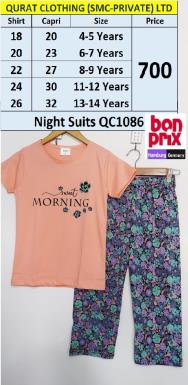 Buy BPC Brand Sweet Morning Night Suit QC1086 | QC - Qurat Clothing ...