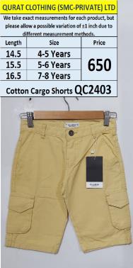 Buy Cotton Cargo Shorts QC2403 | QC - Qurat Clothing (SMC-Private) Limited