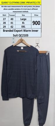 Buy Branded Export Warm Inner Suit QC2103 | QC - Qurat Clothing (SMC ...