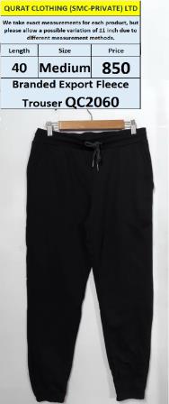 Buy Branded Export Fleece Trouser QC2060 | QC - Qurat Clothing (SMC ...