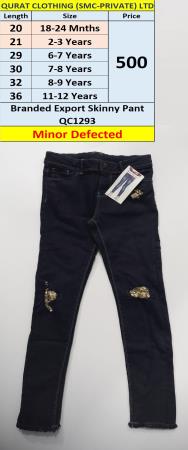 Buy Branded Export Skinny Pant QC1293 (Minor Defected) | QC - Qurat ...