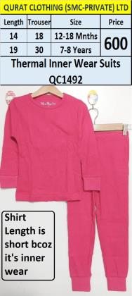 Buy Shocking Pink Thermal Inner Wear Suits QC1492 | QC - Qurat Clothing ...