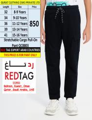 Buy RED TAG Brand Stretchable Cargo Pull-On Pant QC8803 Export Arab ...