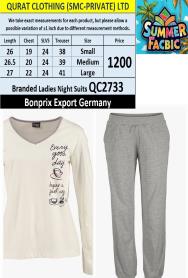 Buy Bonprix BPC Brand Summer Ladies Night Suits QC2733 Export Germany ...
