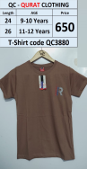 Buy T-Shirt Code QC3880 | QC - Qurat Clothing (SMC-Private) Limited